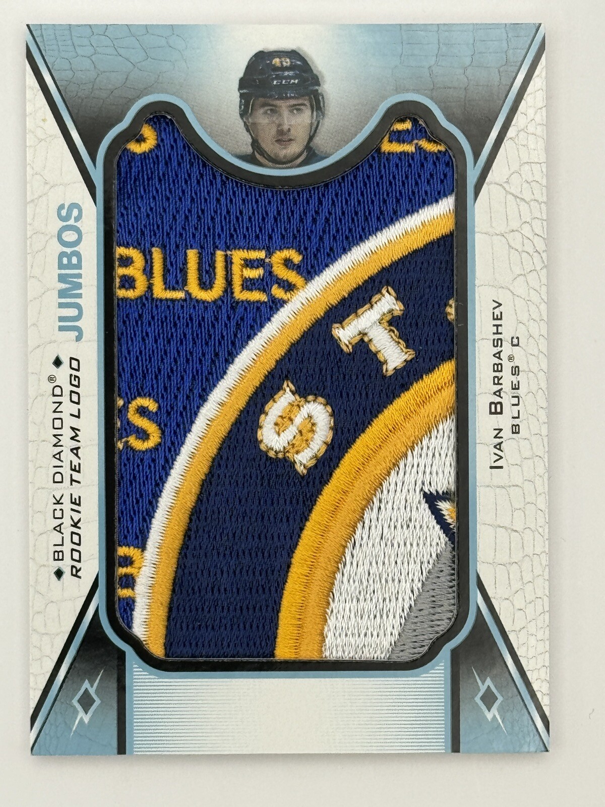 Ivan Barbashev 2017-18 Black Diamond Rookie Team Logo RTL-IB RC Patch ...