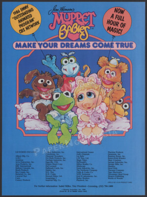 Jim Henson's MUPPET BABIES - Original 1986 Trade AD / ADVERT / Toy ...