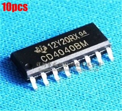 10Pcs CD4040BM SOP-16 CD4040 SOP16 12-Stage Ripple Carry Binary Counter ...