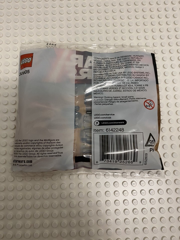 NEW LEGO Star Wars Finn (FN-2187) Minifigure 30605 Disney Stormtrooper ...