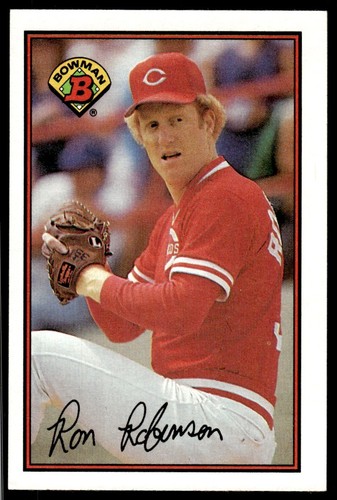 1989 Bowman Baseball Card Ron Robinson A Cincinnati Reds #303 | eBay UK