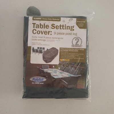 Polytuf Rectangular Heavy Duty Table Setting Cover: 9 piece post leg | eBay