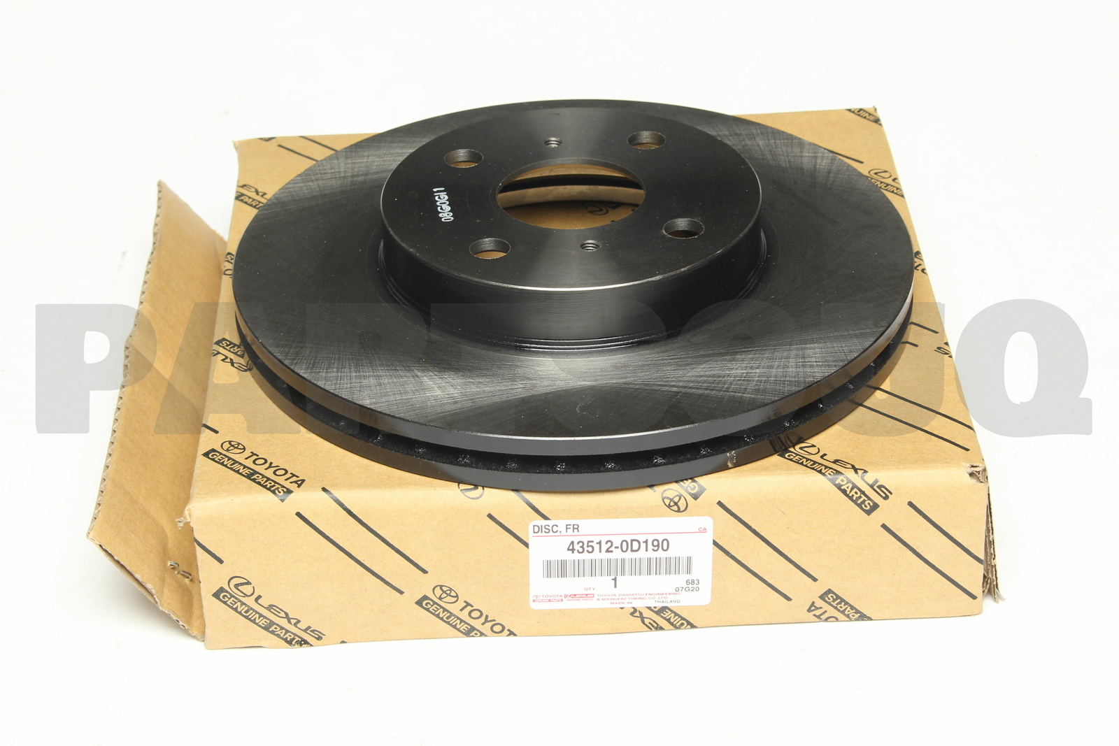 435120D190 Genuine Toyota DISC, FRONT 43512-0D190 | eBay