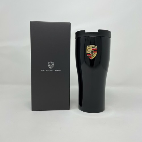 Original Porsche Thermobecher Edelstahl schwarz, Coffee to go Becher ...