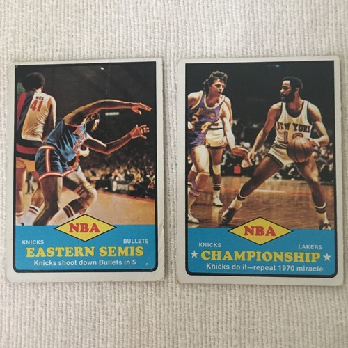 1973 Topps Basketball NBA Eastern Semi/ Championship Cards(2) | eBay