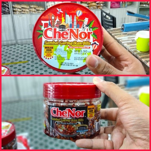 3 Bottles X 160G Crispy Shrimp Chilli Flakes Che' Nor - Great Spice Mix ...