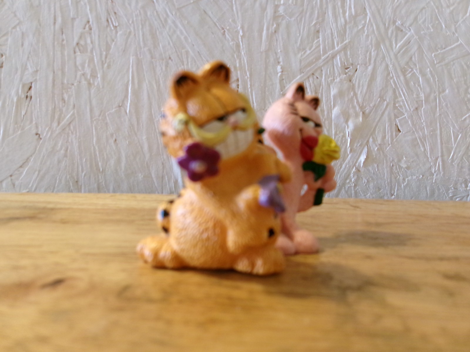 Vintage Garfield & Arlene 2.5" Cartoon Cats Love Figure Applause Paws ...