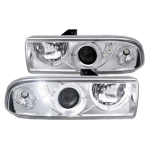 Clear Fits 1998-2004 Chevy S10 Pickup Blazer Led Halo Projector ...