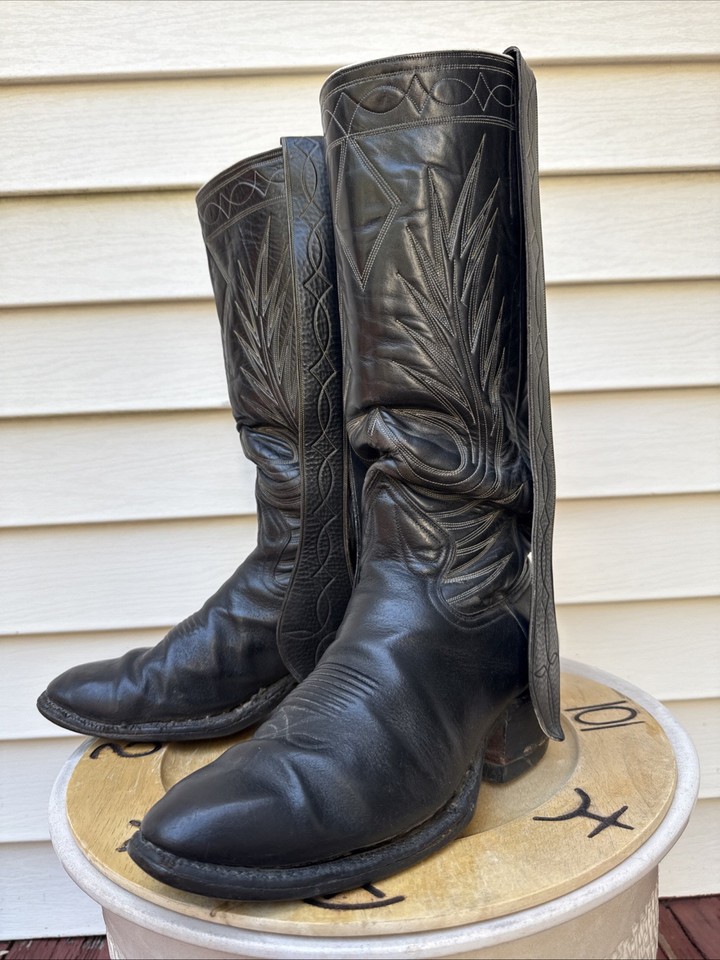Griffith Blucher Boot Co Handmade Fairfax Oklahoma Mule Ears Cowboy ...