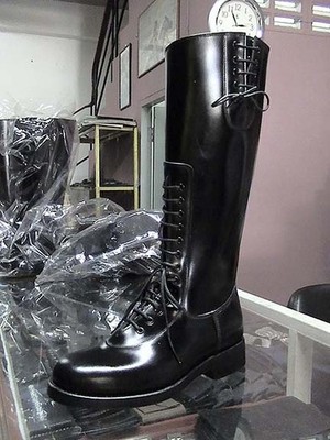 Tall Police patrol Front Laces Horse Riding Biker Boot UK 5-13 D,E,EE ...