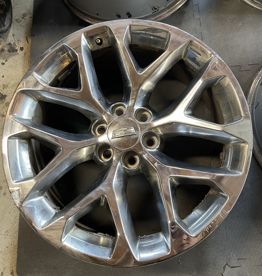 22 inch Cadillac Escalade OEM Specs Snowflake Wheels Chrome Rims 22 x9 ...