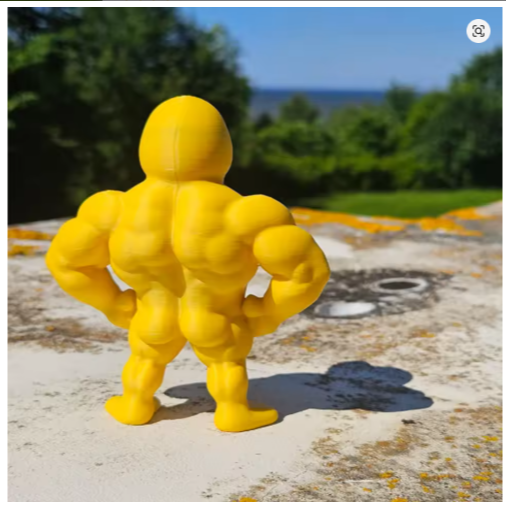 1PC Muscle Duck Statue – 3D Desktop Figurine Cute Indoor/Outdoor Decor ...