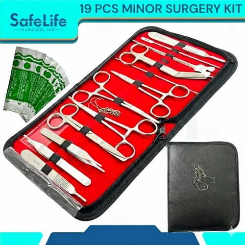 Premium 19 Pcs Minor Surgery Set Surgical Instruments Kit Stainless ...