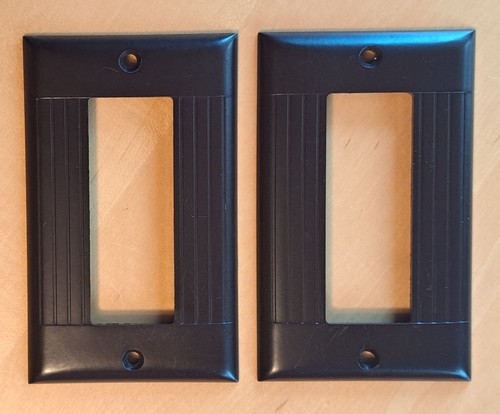 Vintage Sierra Electric Bakelite Brown Ribbed Outlet Wall Plate Cover ...
