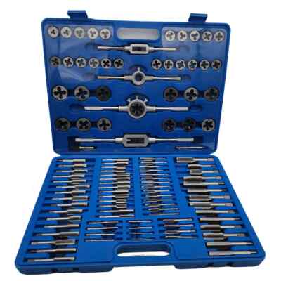 M2-M18 Complete Set of Tap and Die Sets, 110 Piece Set of Tap and Die ...