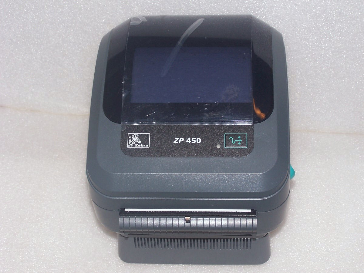 Zebra ZP450 Direct Thermal Shipping Label Barcode Printer USB Ethernet ...