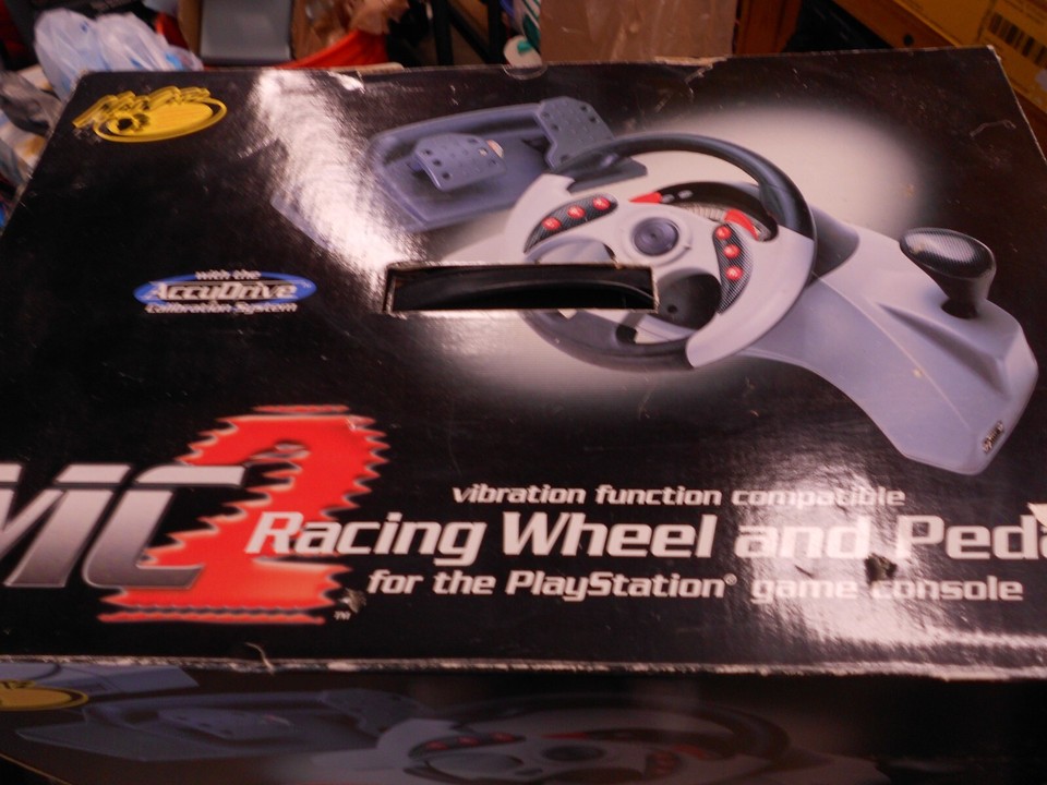 Mad Catz MC2 steering wheel for ps2. NEW, open box. | eBay
