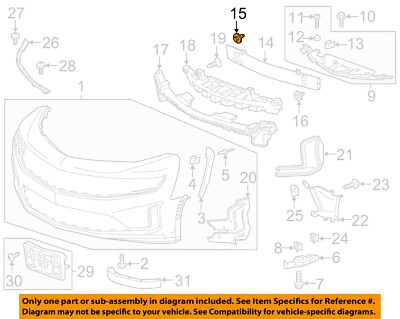 GM OEM 16-24 Camaro Radiator Support-Diagonal Brace Bolt 11547149 | eBay