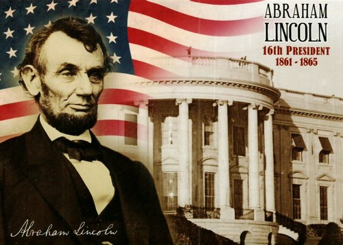 *Postcard-"Pres. Abraham Lincoln" -16th US President- (1861-1865) {Pres ...