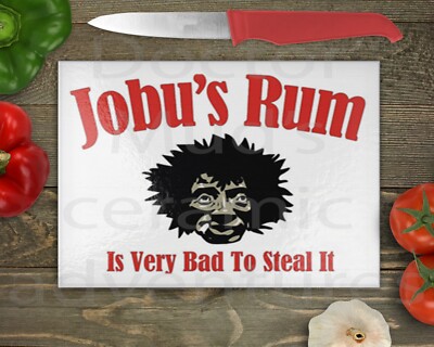 JOBU'S RUM MAJOR LEAGUE Rectangle Glass cutting board. Choose Your Size ...