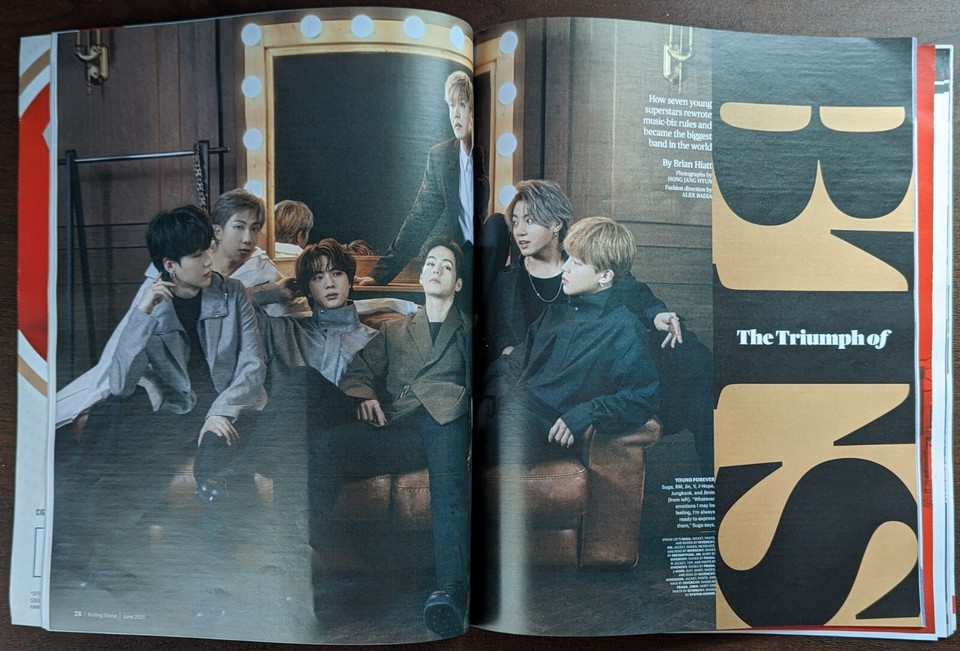 BTS Rolling Stone Magazine Future of Music, World's Biggest Band, June ...
