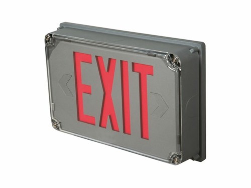 NEW EATON UX72WHSD LED EMERGENCY DIE-CAST EXIT SIGN SURE-LITES WET ...