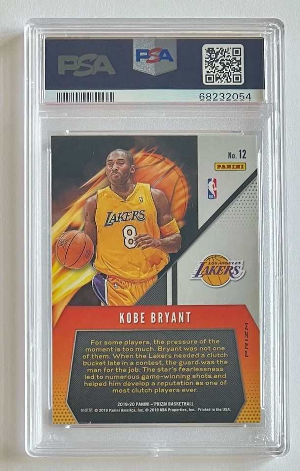 2019 Panini Prizm Kobe Bryant Fearless Fast Break #12 PSA 9 | eBay