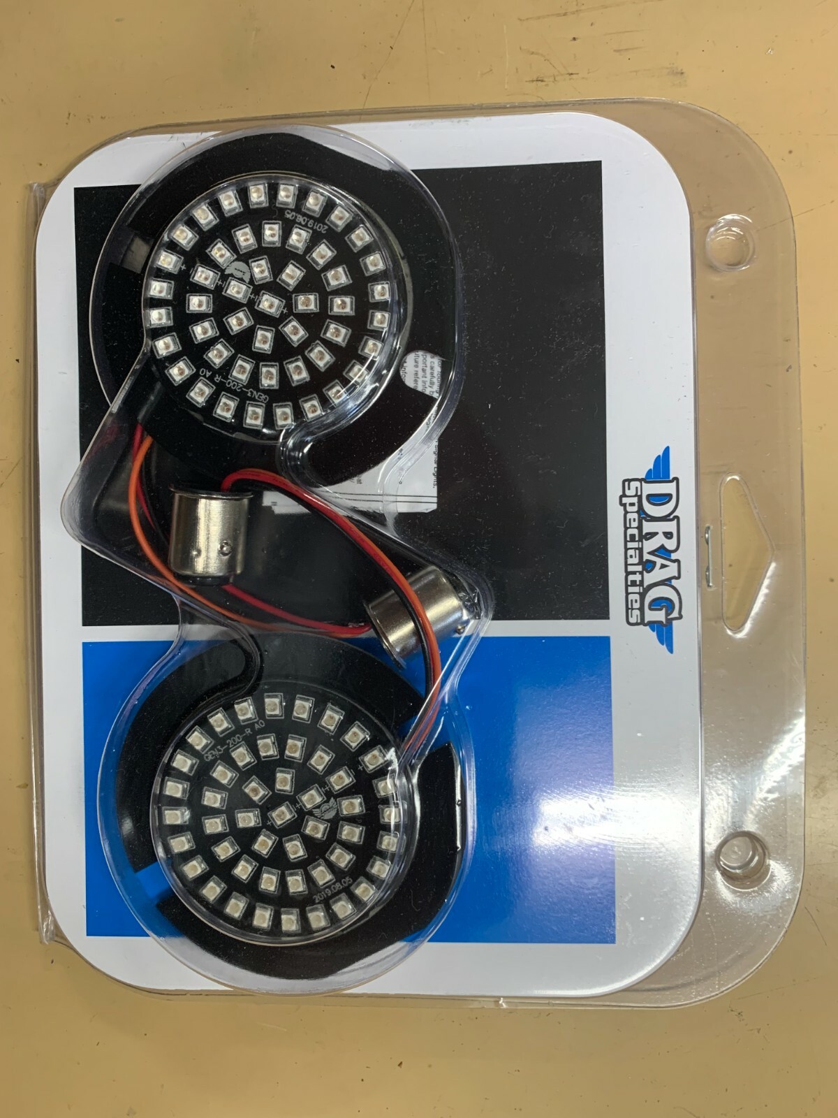 Drag Specialties LED Inserts Red Flat Style 2020-1814 Pancake Style ...