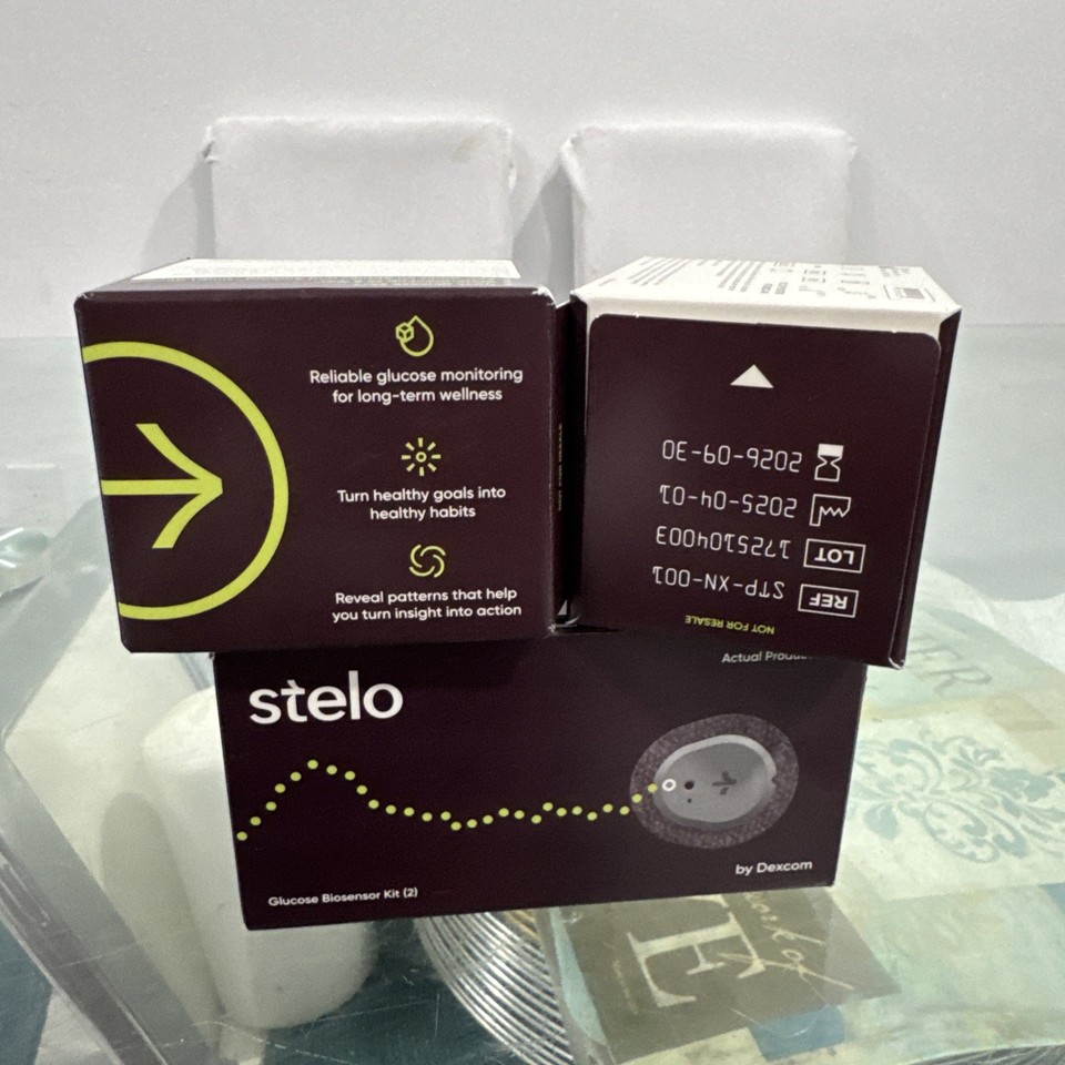 Stelo Glucose Biosensor Kit Note 2 Packets New Free Shipping | eBay