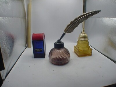 VINTAGE AVON POSTAL MAIL BOX CAPITOL BLD & INKWELL NO BOXES EMPTY | eBay