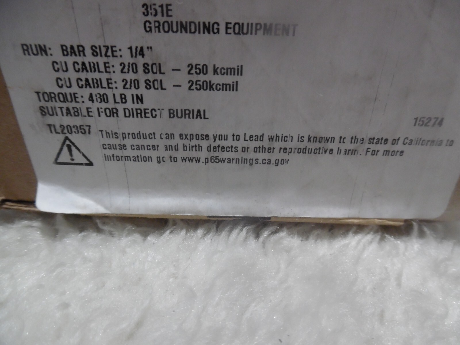 12pcs Burndy GC2929 2/0-250 1-BOLT GROUND CONNECTOR 264172 | eBay