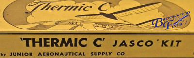 Jasco THERMIC "C" PLANS + PATTERNS for BOTH 1944 & 1946 Tow-Line Glider ...