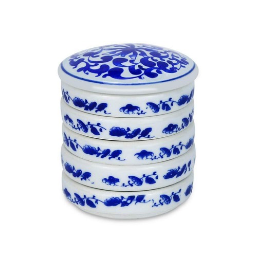 5 Layers Mixing Trays Set Round Porcelain Watercolor Palettes Sauce ...