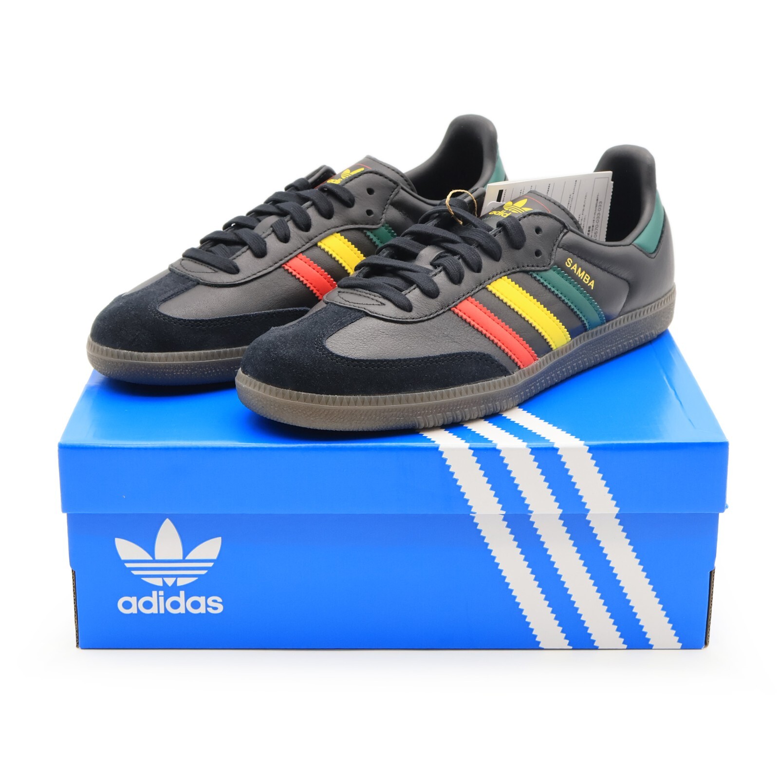 IH3119 adidas Originals Samba OG Rasta Core Black Green Yellow Red (Men ...
