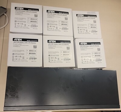 Aten Masterview Max ACS-1216A 16 Port KVM Switch w Charger *only Comes With 5* | eBay