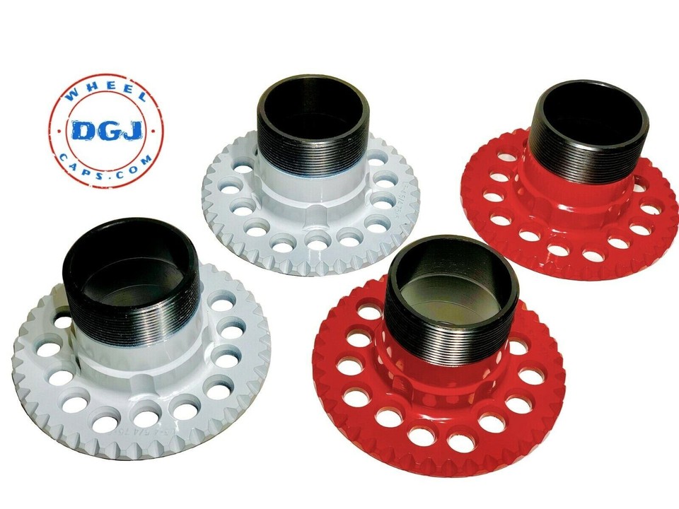 DGJ 13x7 Rev 100 Spokes Chrome+Black Spokes & Hub Ring Wire Wheel Rims ...