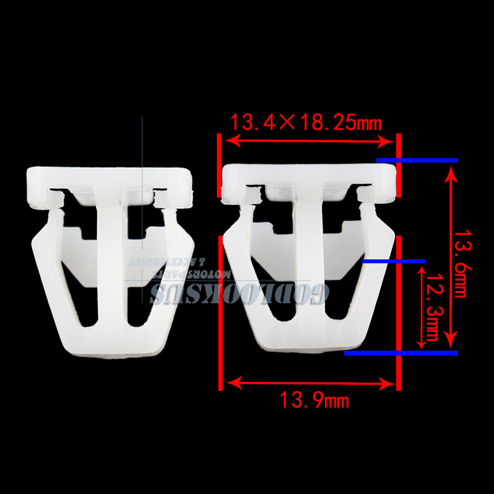 25Pcs Front Door-Body Side Molding Clip Retainer A20783 For Honda 75305 ...