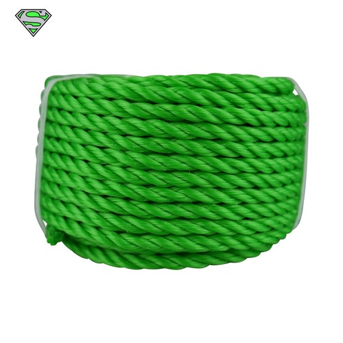 Strong Multi-Purpose Rope 6mm x 20m | Twisted Chord Poly Rope | Green Hi-Vis | A | eBay