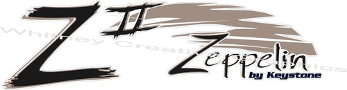 "Zeppelin 2" By Keystone RV LOGO Graphic decal lettering Made Fresh 36 ...