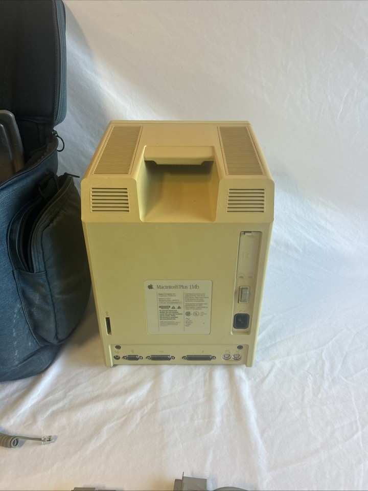Apple Macintosh Plus . 1mb .Mac Tote Computer With Bag. | eBay