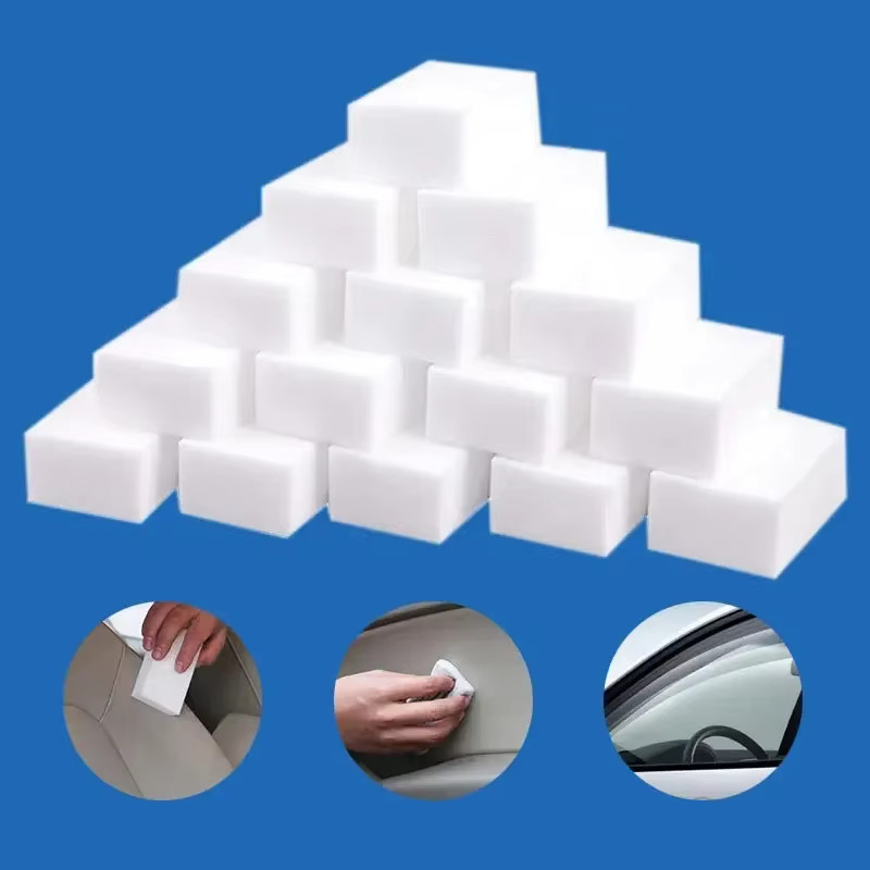50/100Pcs Magic Sponge Cleaner Melamine Foam Scrubber for Kitchen ...