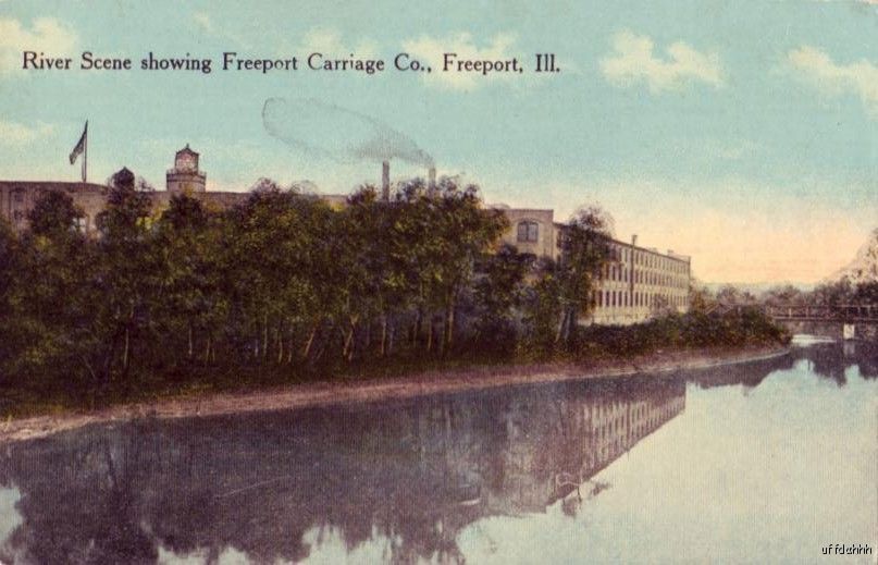 FREEPORT CARRIAGE CO. ALONG RIVER FREEPORT, IL | eBay