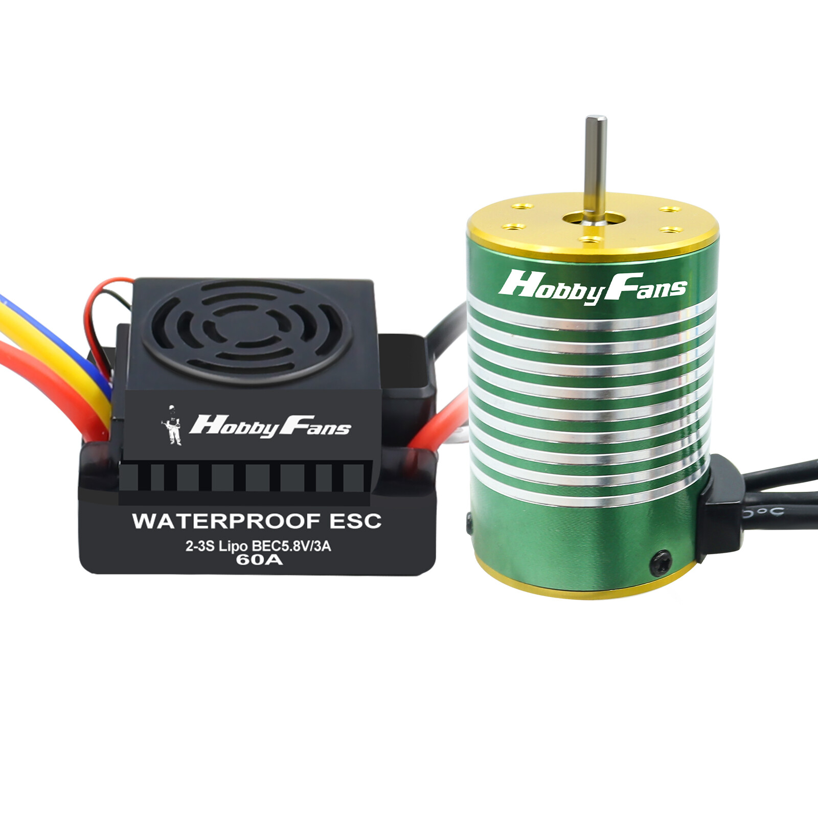 Waterproof 3650 3900KV Brushless Motor 60A ESC for 1/10 RC Car | eBay