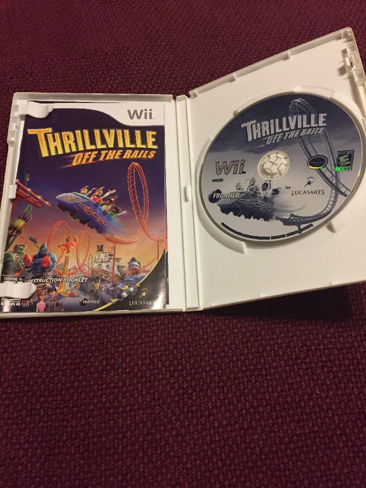 Thrillville: Off the Rails (Nintendo Wii, 2007) Game Complete CIB ...