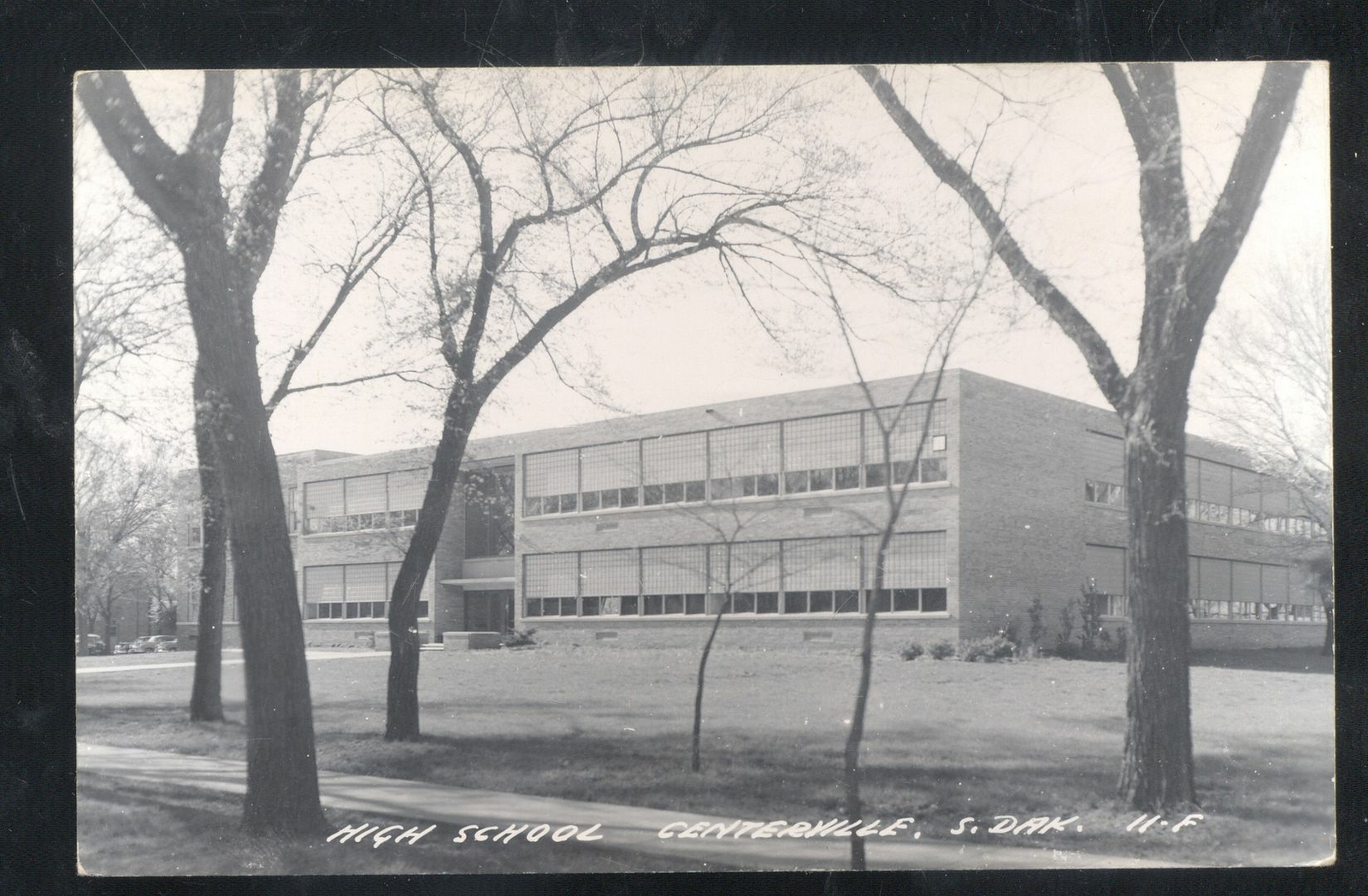 RPPC CENTERVILLE SOUTH DAKOTA SD HIGH SCHOOL VINTAGE REAL PHOTO ...