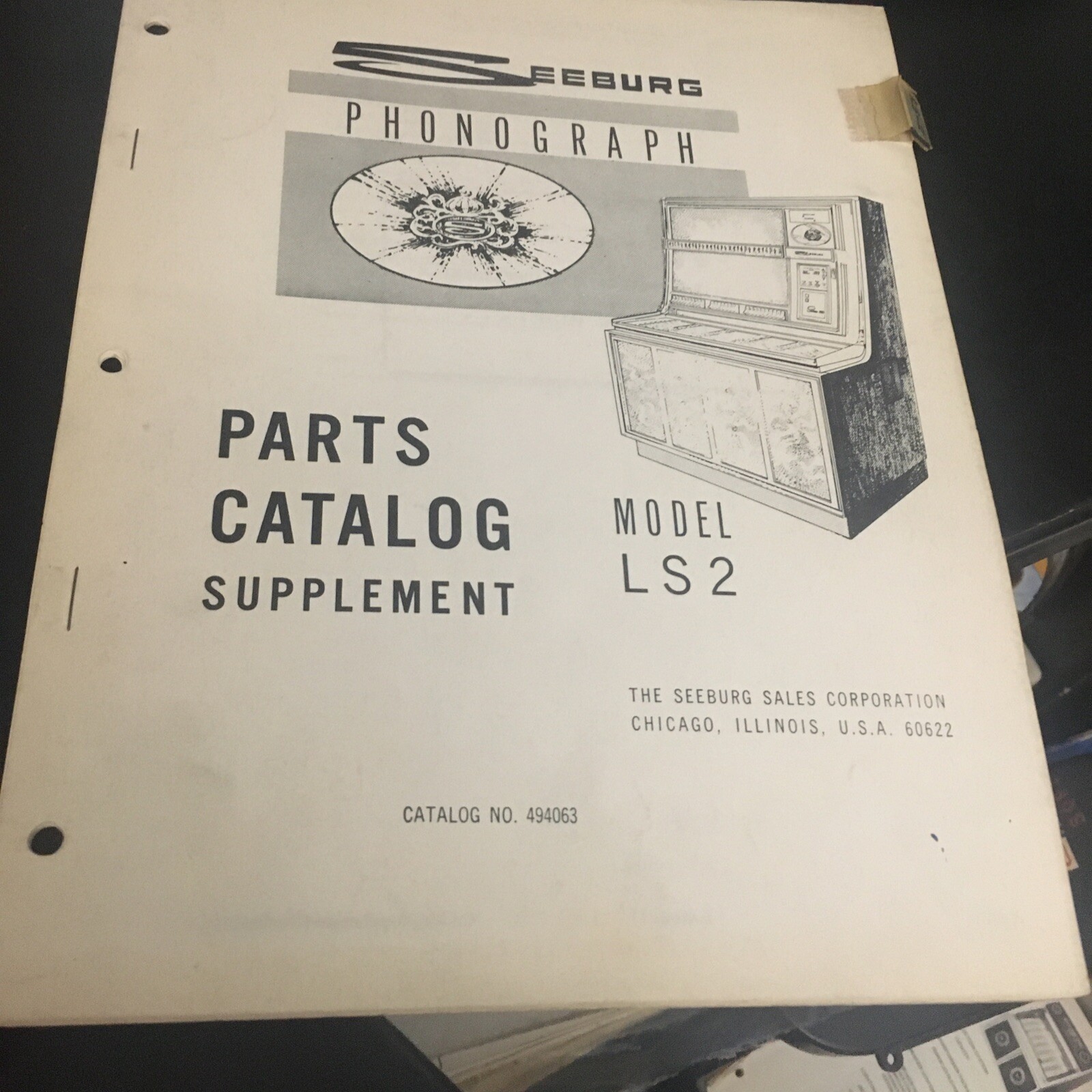 SEEBURG LS2 Phonograph Jukebox Supplement Service Manual & Parts Catalog | eBay