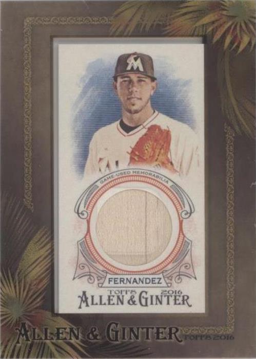 2016 Topps Allen & Ginter - Mini Framed Relics Jose Fernandez #AGR-JF ...