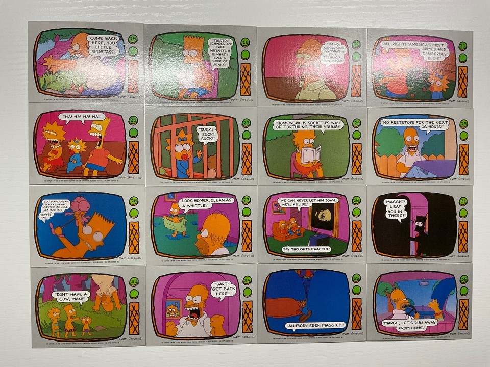 1990 Topps the Simpsons Base Card or Stickers You Pick Finish Your Set ...