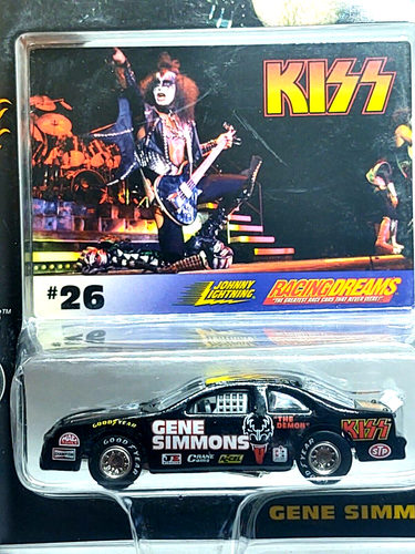 Johnny Lightning KISS Gene Simmons Diecast Stock Car #26 Card C3 | eBay