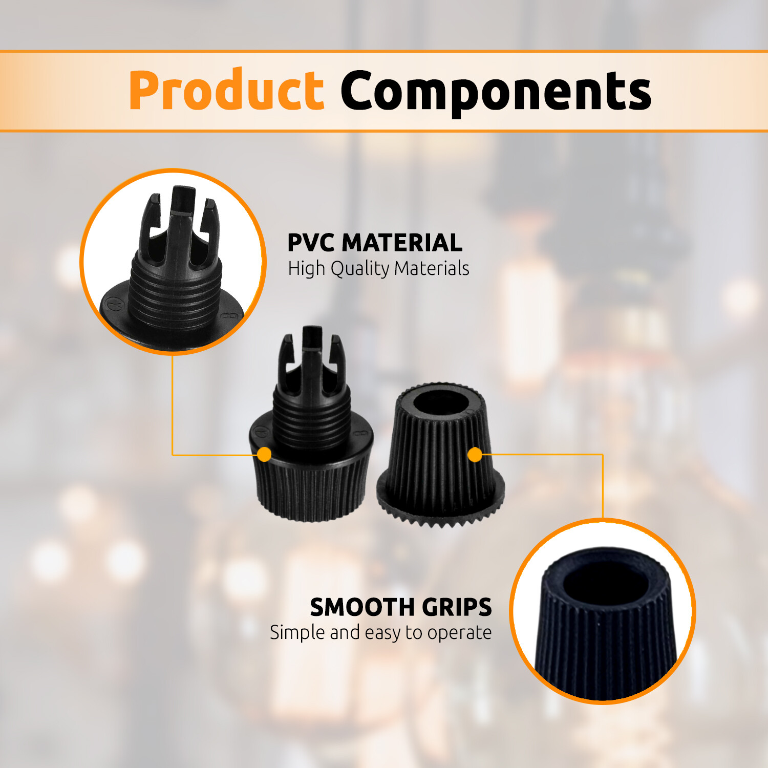 Vintage Pendant Strain Relief Plastic Cord Grip Retro Cable Lock 10mm ...